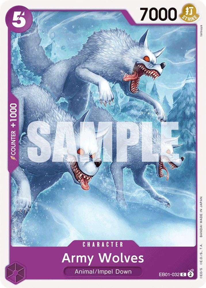 One Piece Memorial Collection Common Army Wolves EB01-032 - Walmart.com