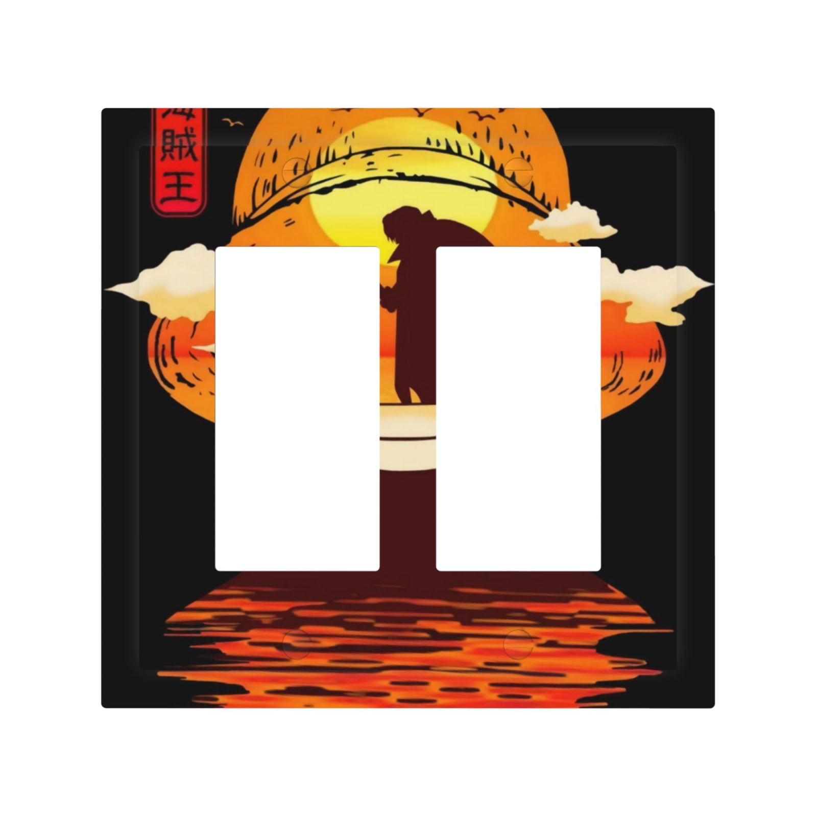 One Piece Modern Two-Way Toggle Switch Panel，Made Of Pc，Dustproof, Heat ...