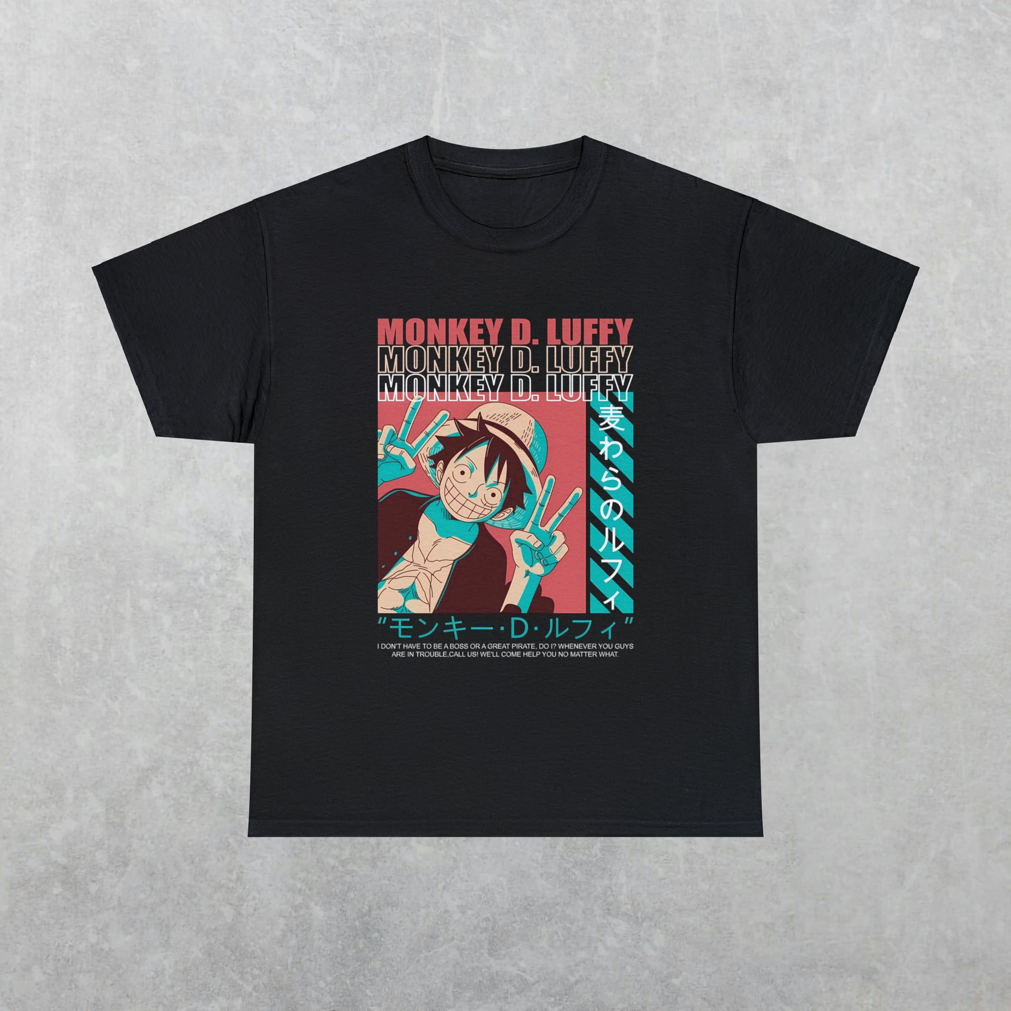 One Piece Monkey D Luffy T Shirt Tee 90s Anime Manga Japanese Comic Fit ...