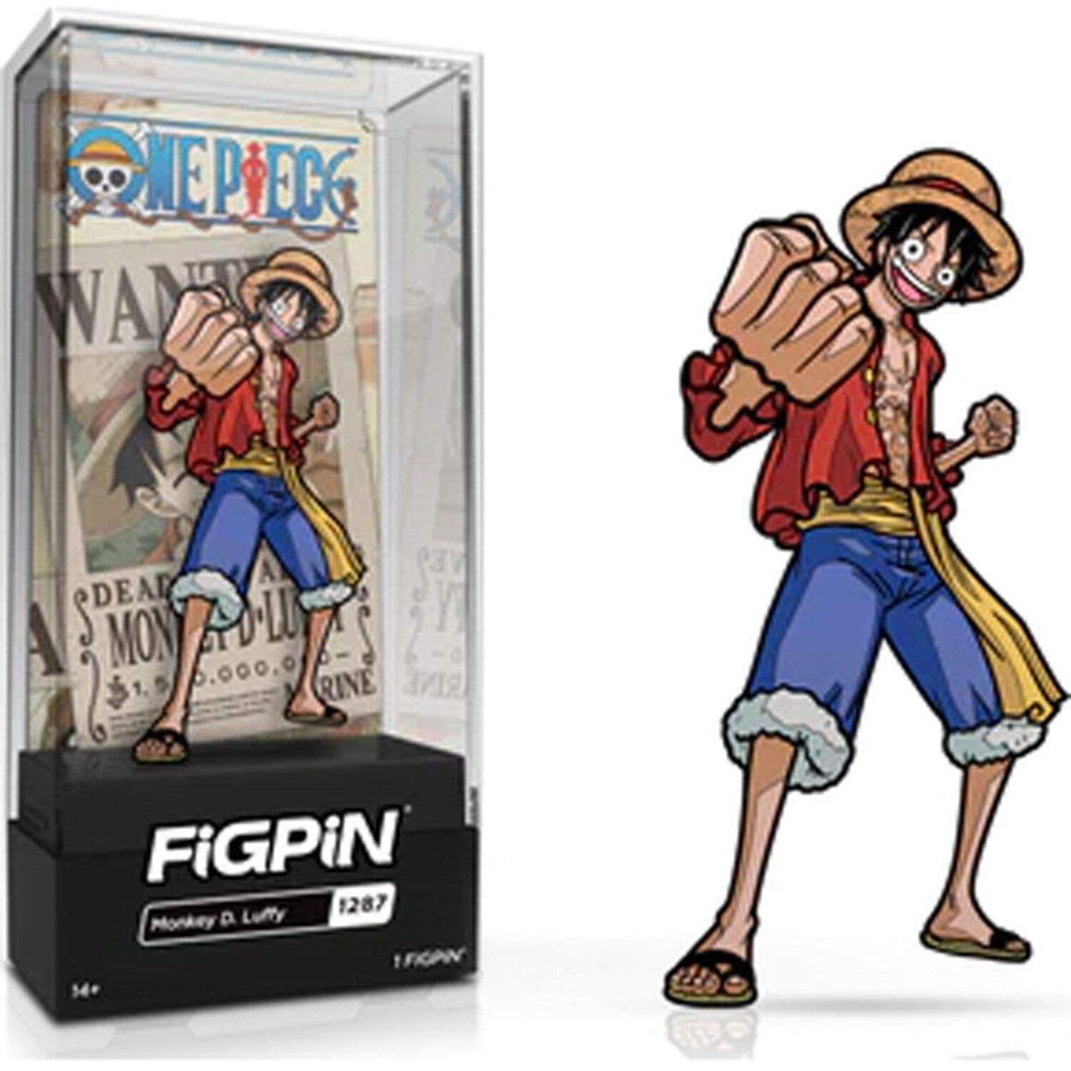 One Piece Monkey D. Luffy V3 FiGPiN Classic 3-In. Enamel Pin - Walmart.com