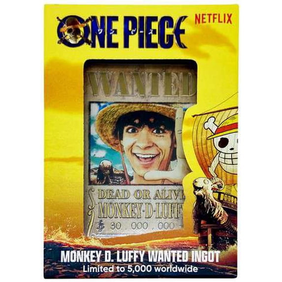 One Piece Monkey D. Luffy Wanted Poster Metal Ingot (Limited Edition ...