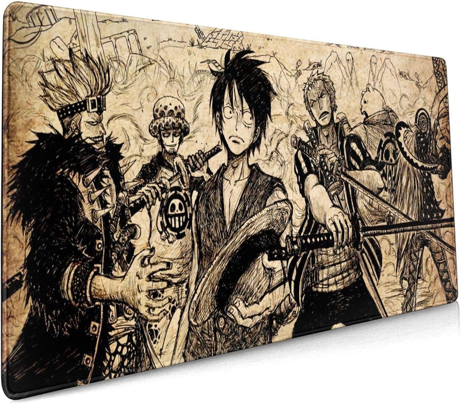One_Piece Mouse Pad Anime Mouse Pad Gaming Mouse Pad Large Mouse Pad ...