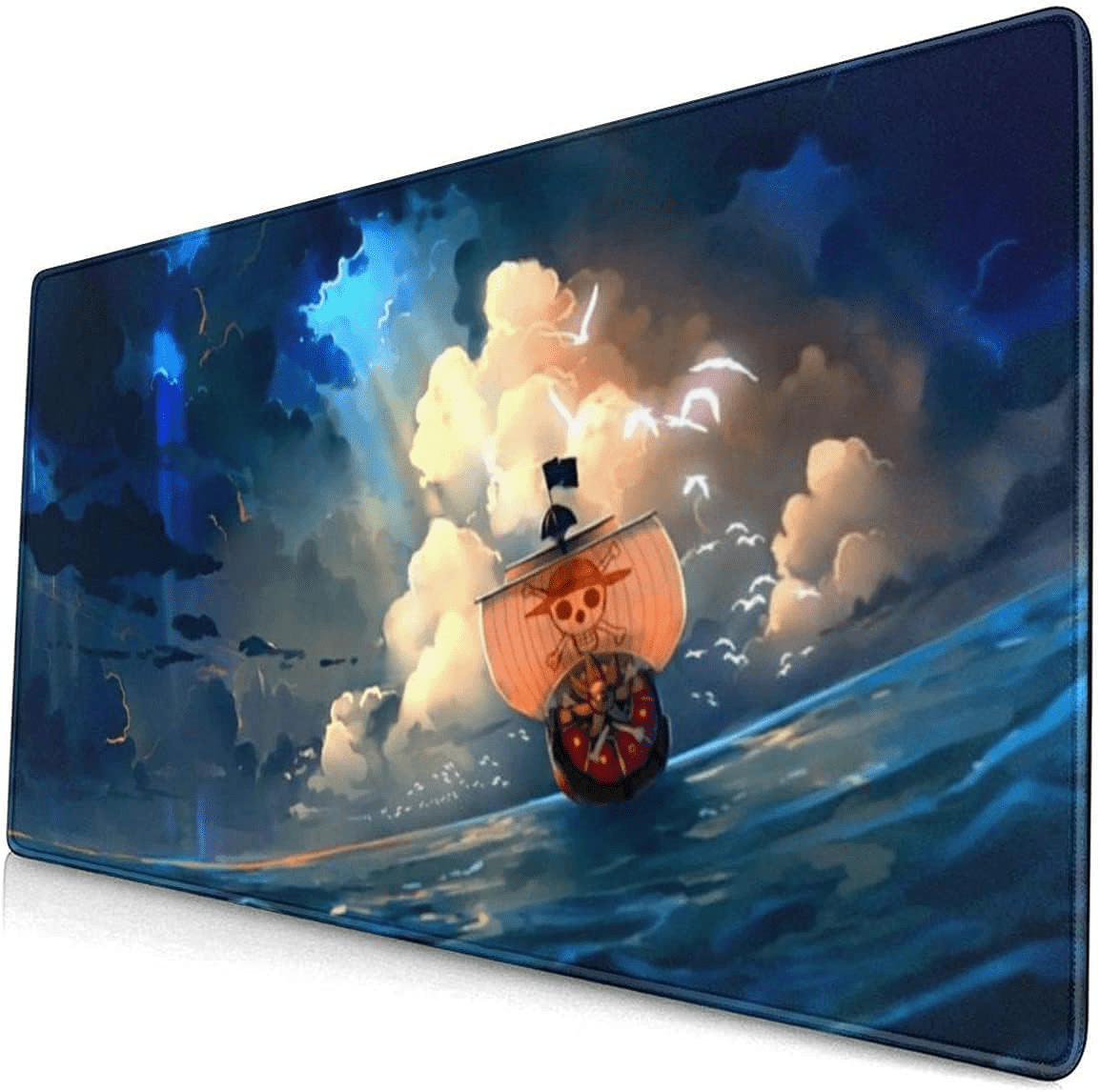 One Piece Mouse Pad, Extended Gaming Mouse Pad with Stitched Edges ...