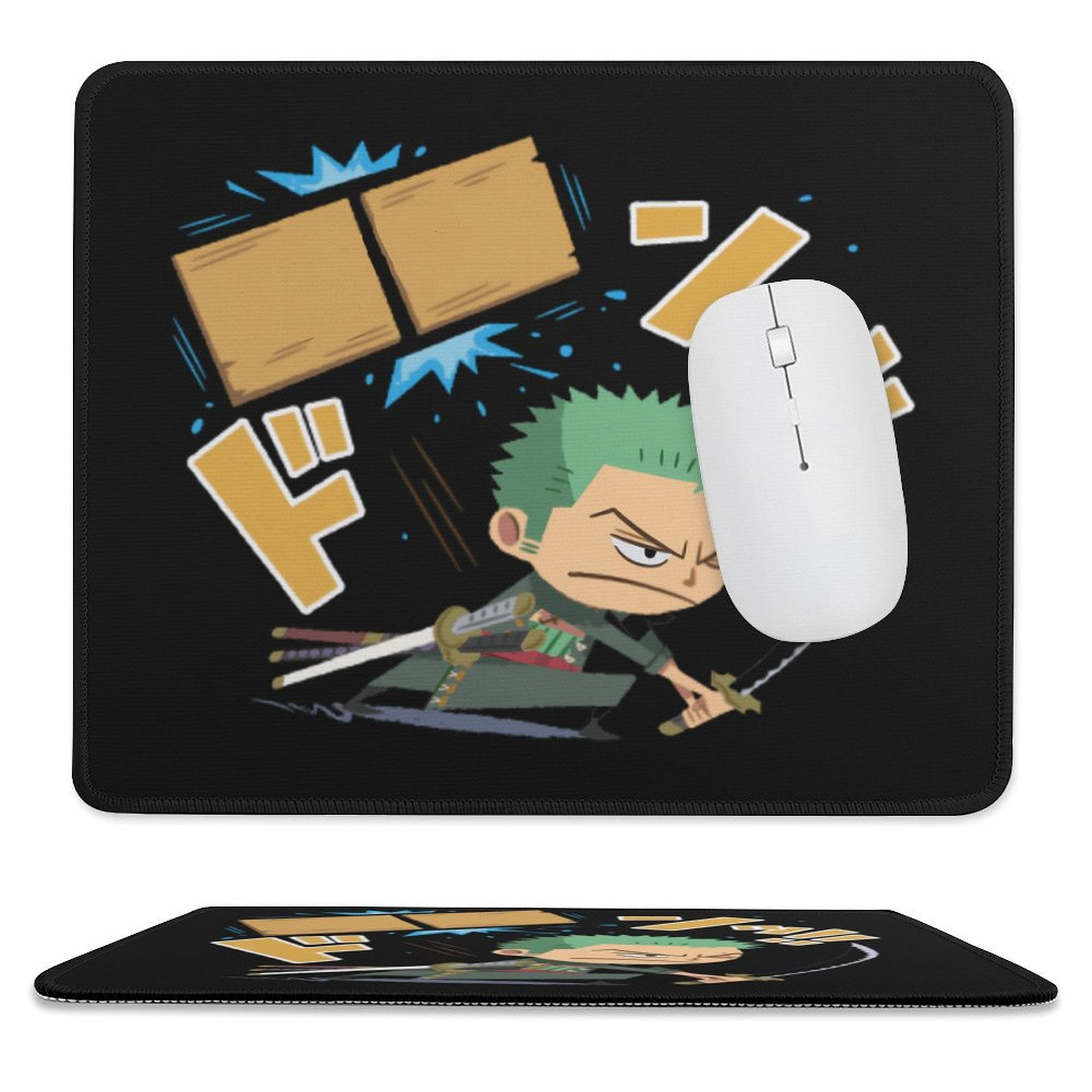 One Piece Mouse Pad Square Anime Mouse Pad Cloth with Rubberized Base ...