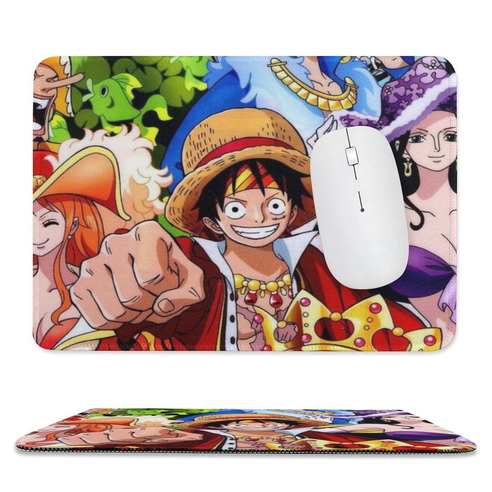 One Piece Mouse Pad Square Anime Mouse Pad Cloth with Rubberized Base ...