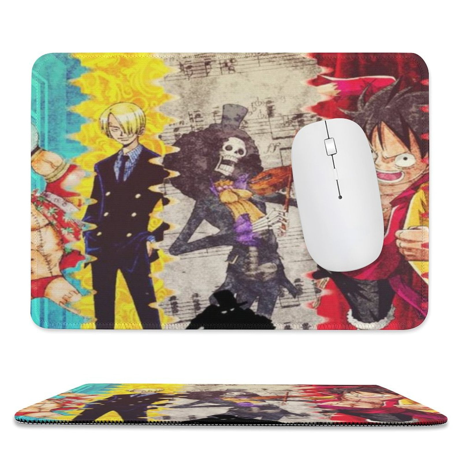 One Piece Mouse Pad Square Anime Mouse Pad Cloth with Rubberized Base ...