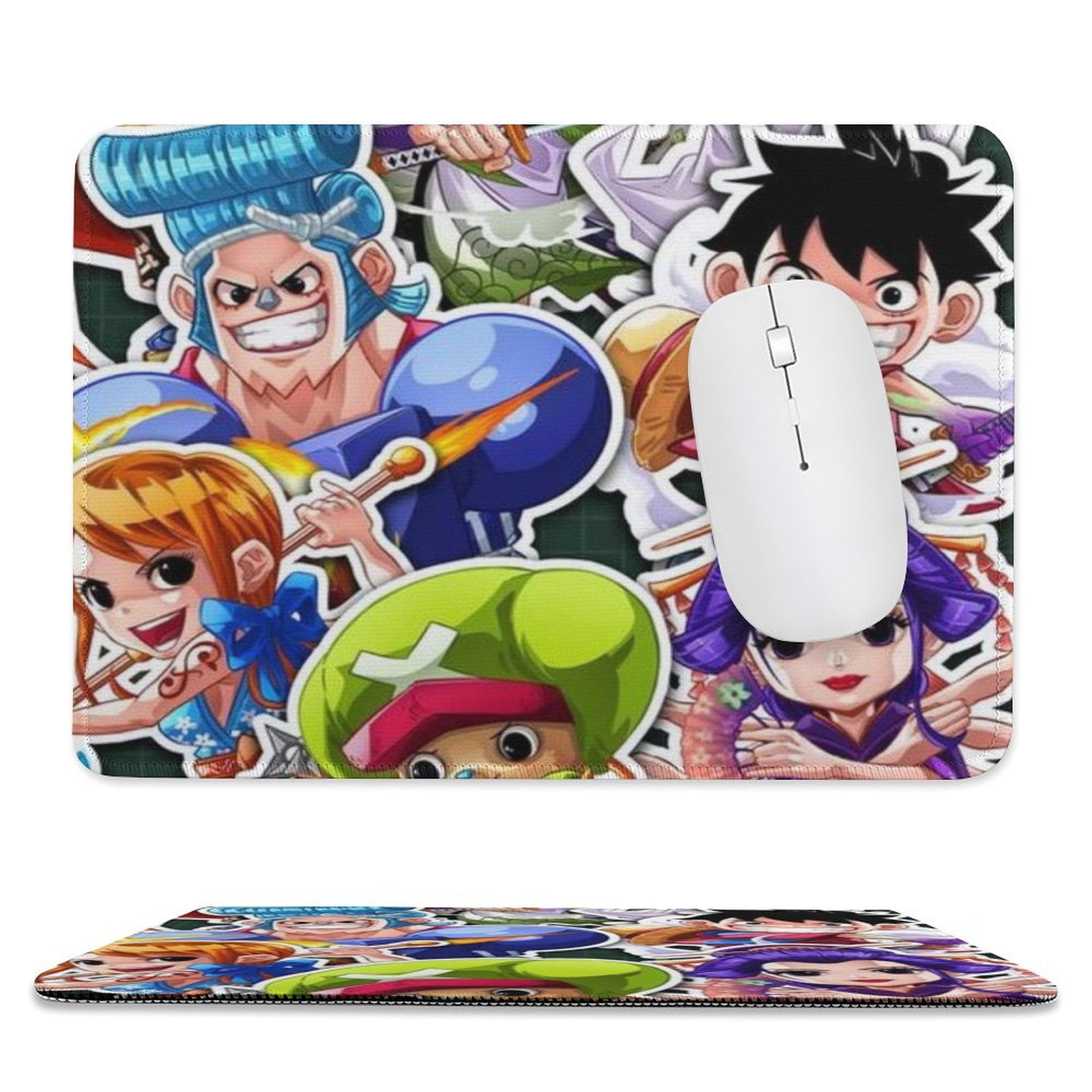One Piece Mouse Pad Square Anime Mouse Pad Cloth with Rubberized Base ...