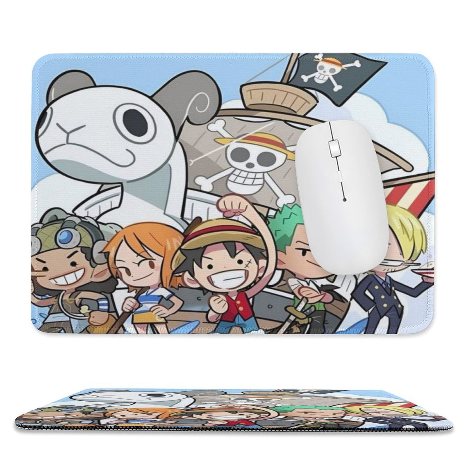 One Piece Mouse Pad Square Anime Mouse Pad Cloth with Rubberized Base ...
