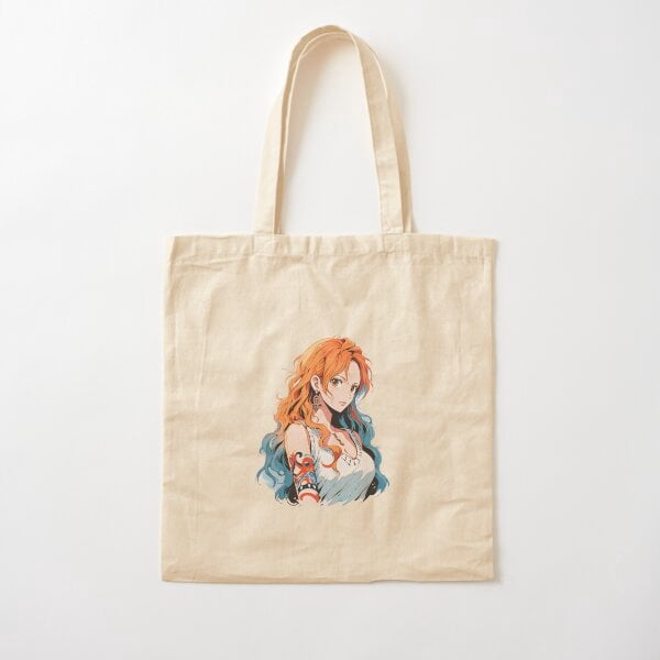 One Piece - Nami Original Digital Art Cotton Tote Bag Canvas Tote Bag ...