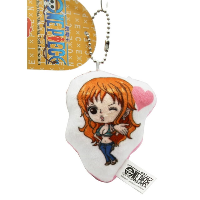 One Piece Nami Plush Toy Keychain - Cartoon One Piece Keyring - Walmart.com