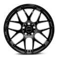 One Piece New Custom Wheel 18x8.5 in for Romac Radium Gloss Black 18 ...