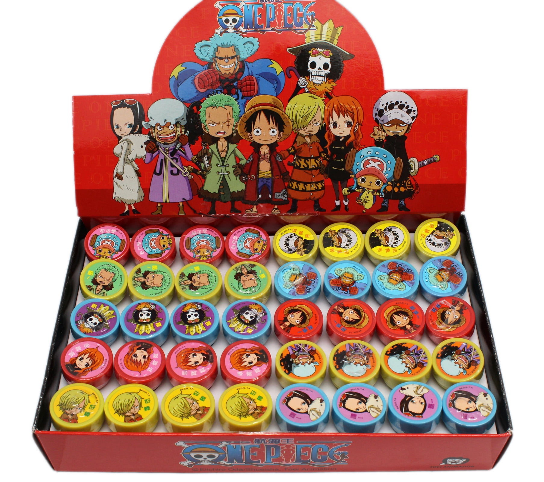 One Piece Nico Robin Blue Colored Stamp (4pc) - Walmart.com