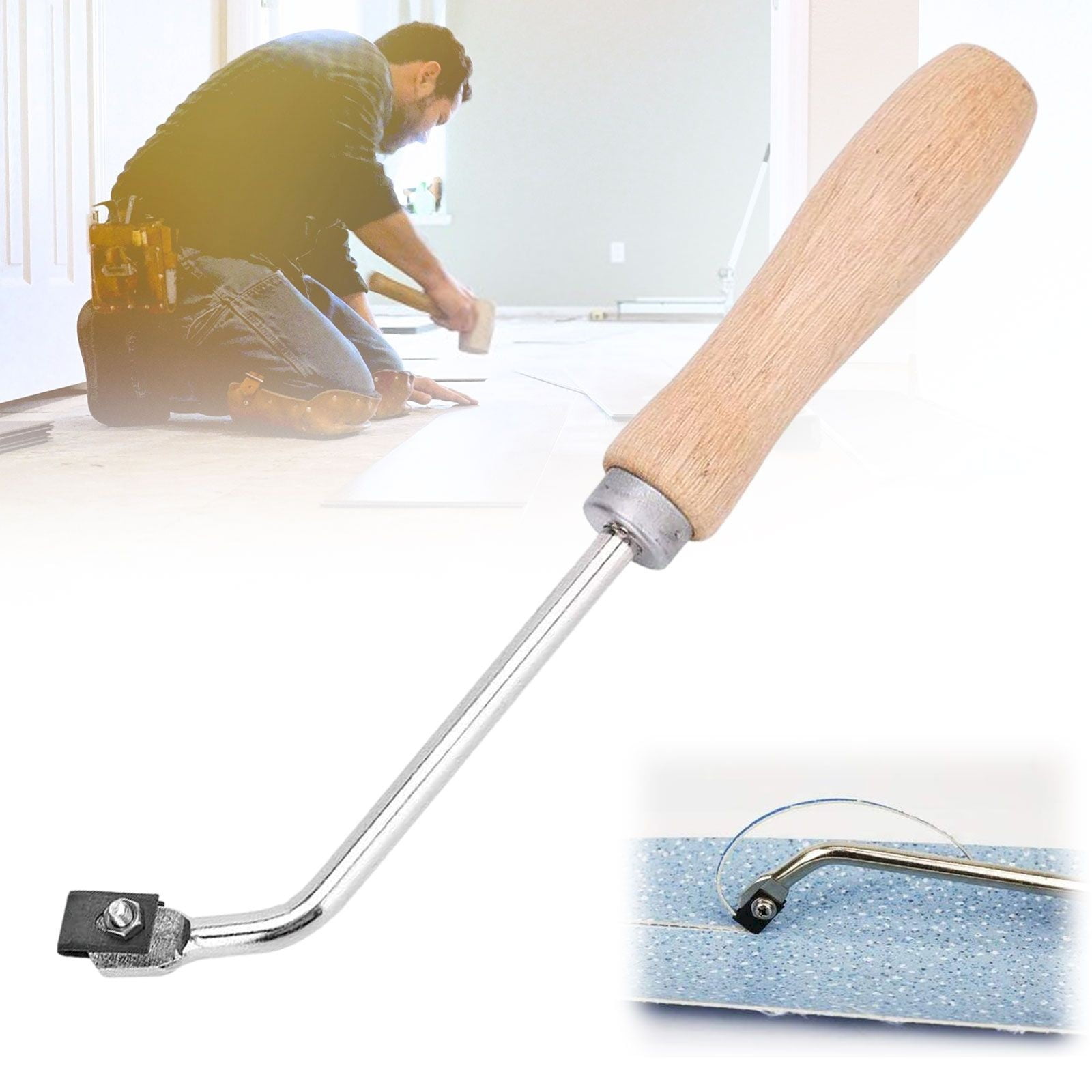 One Piece Of Plastic Floor Slotting Knife Slotting Groover With Wood ...