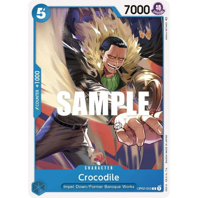One Piece Paramount War Common Crocodile OP02-053 - Walmart Business ...