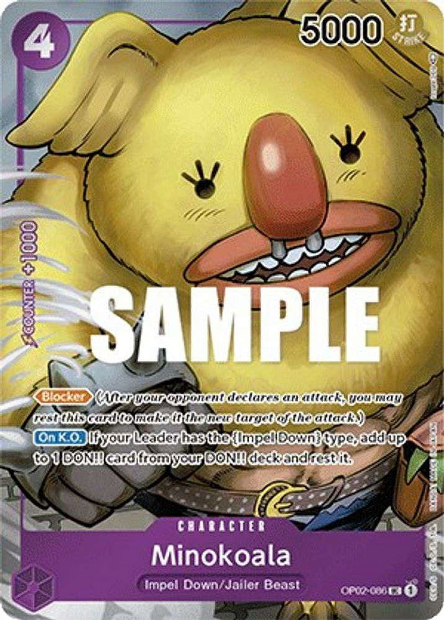 One Piece Paramount War Uncommon Minokoala OP02-086 (Box Topper ...