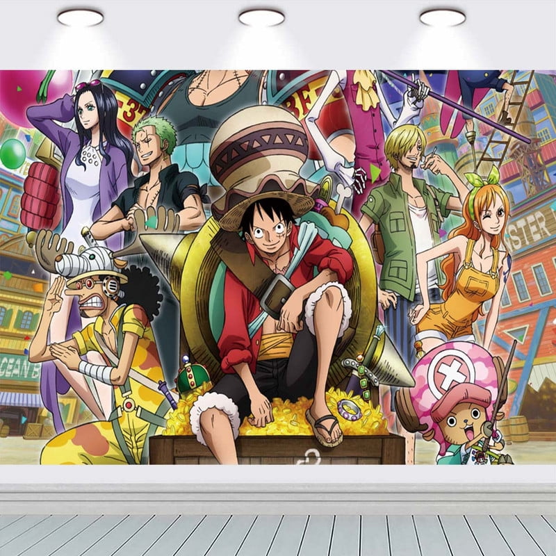 One Piece Party Supplies Background Backdrop Taspestry Wall Decor ...