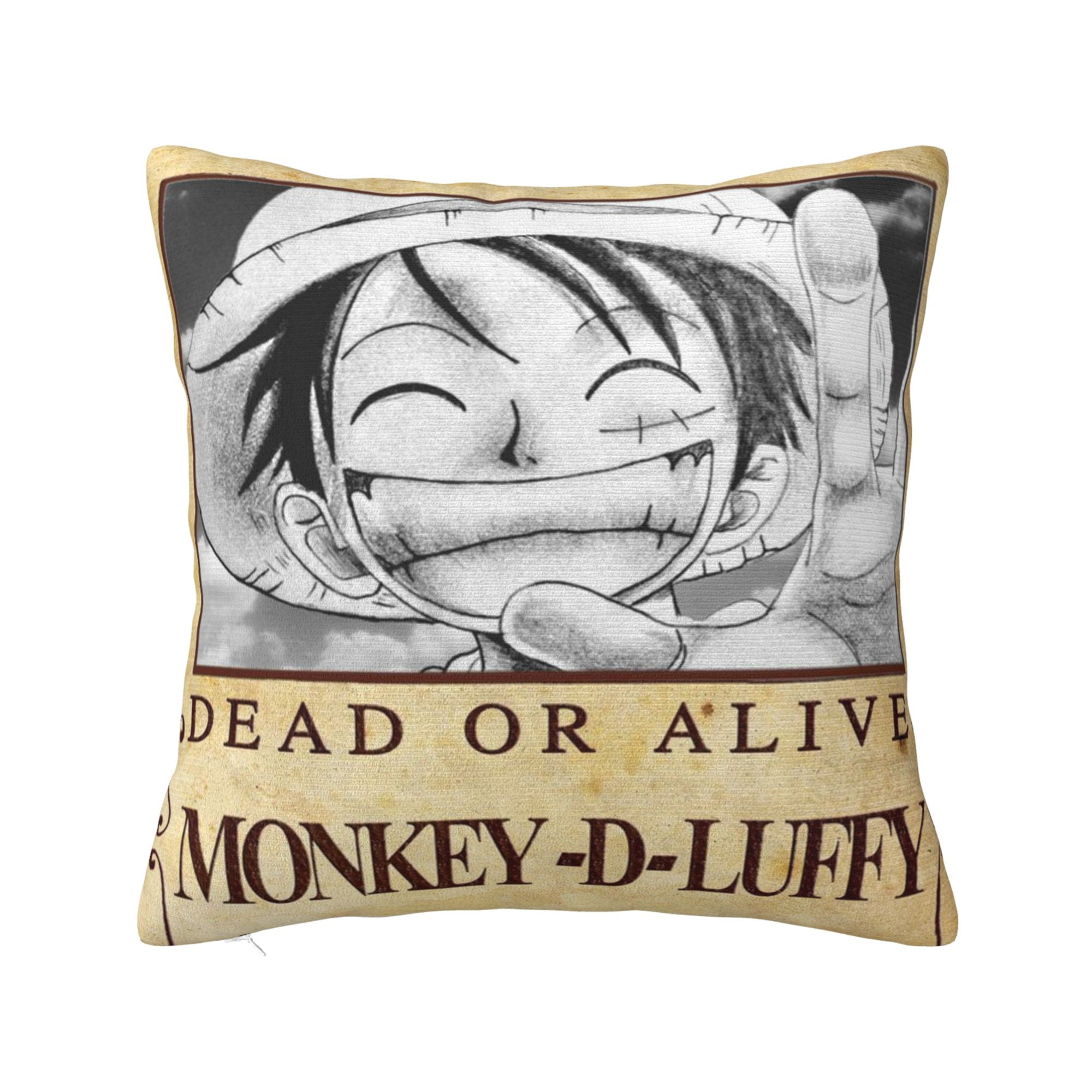 One Piece Pillowcase Throw Monkey D Luffy Roronoa Zoro Vinsmoke Sanji ...
