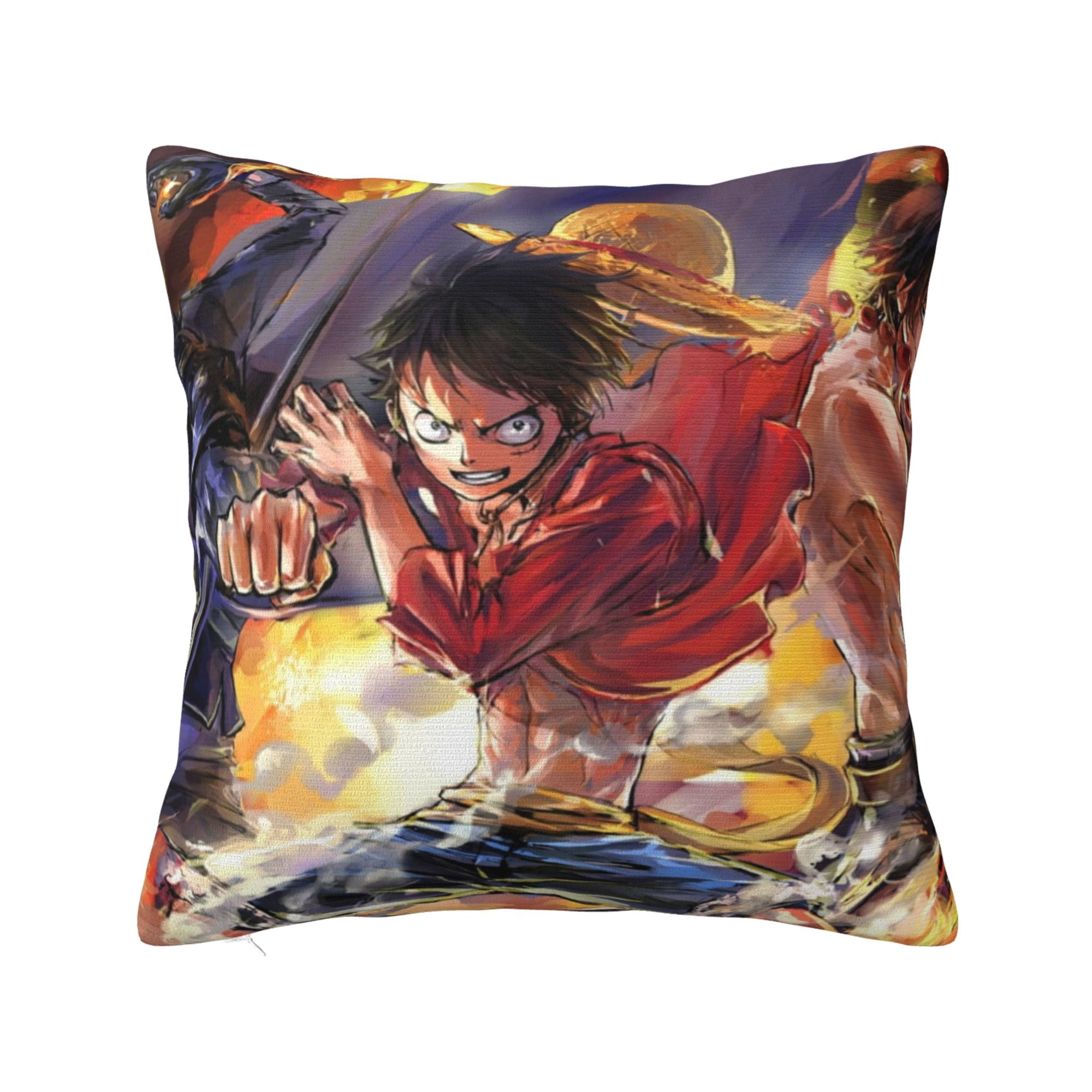 One Piece Pillowcase Throw Monkey D Luffy Roronoa Zoro Vinsmoke Sanji ...