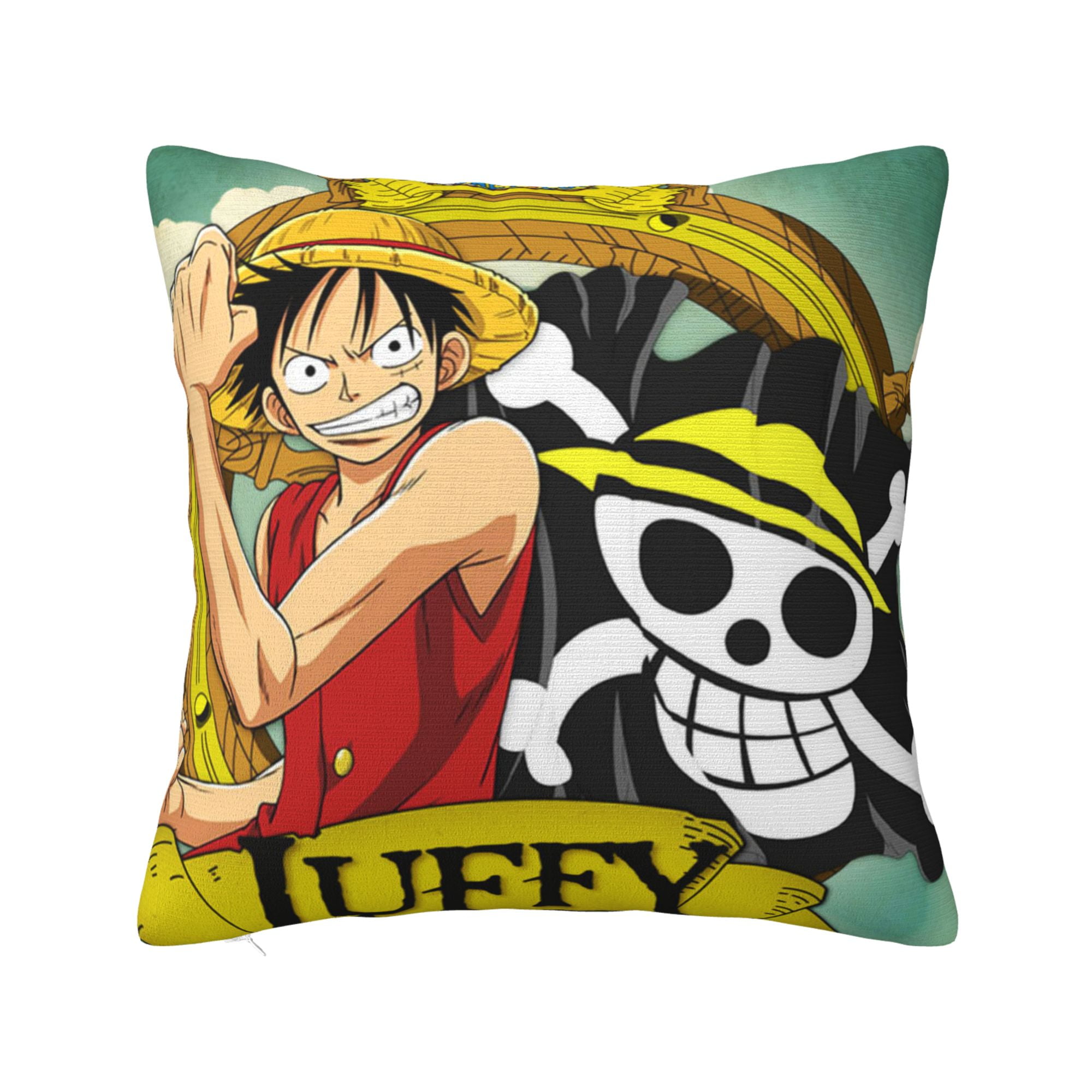One Piece Pillowcase Throw Monkey D Luffy Roronoa Zoro Vinsmoke Sanji ...