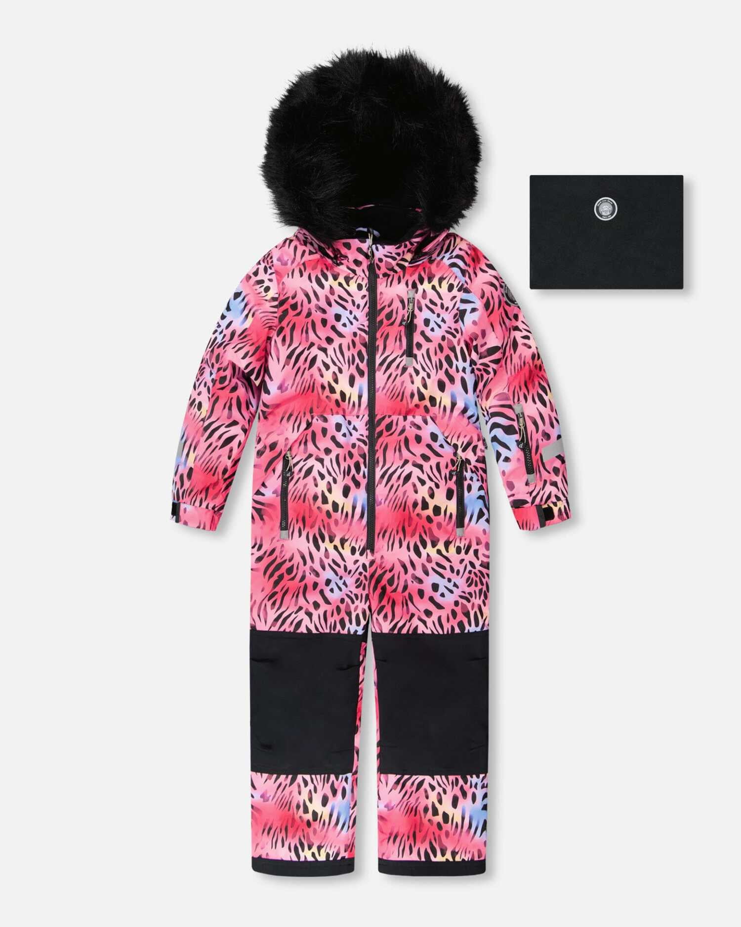 One-Piece Play Snowsuit Multicolor Leopard And Zebra - Walmart.com