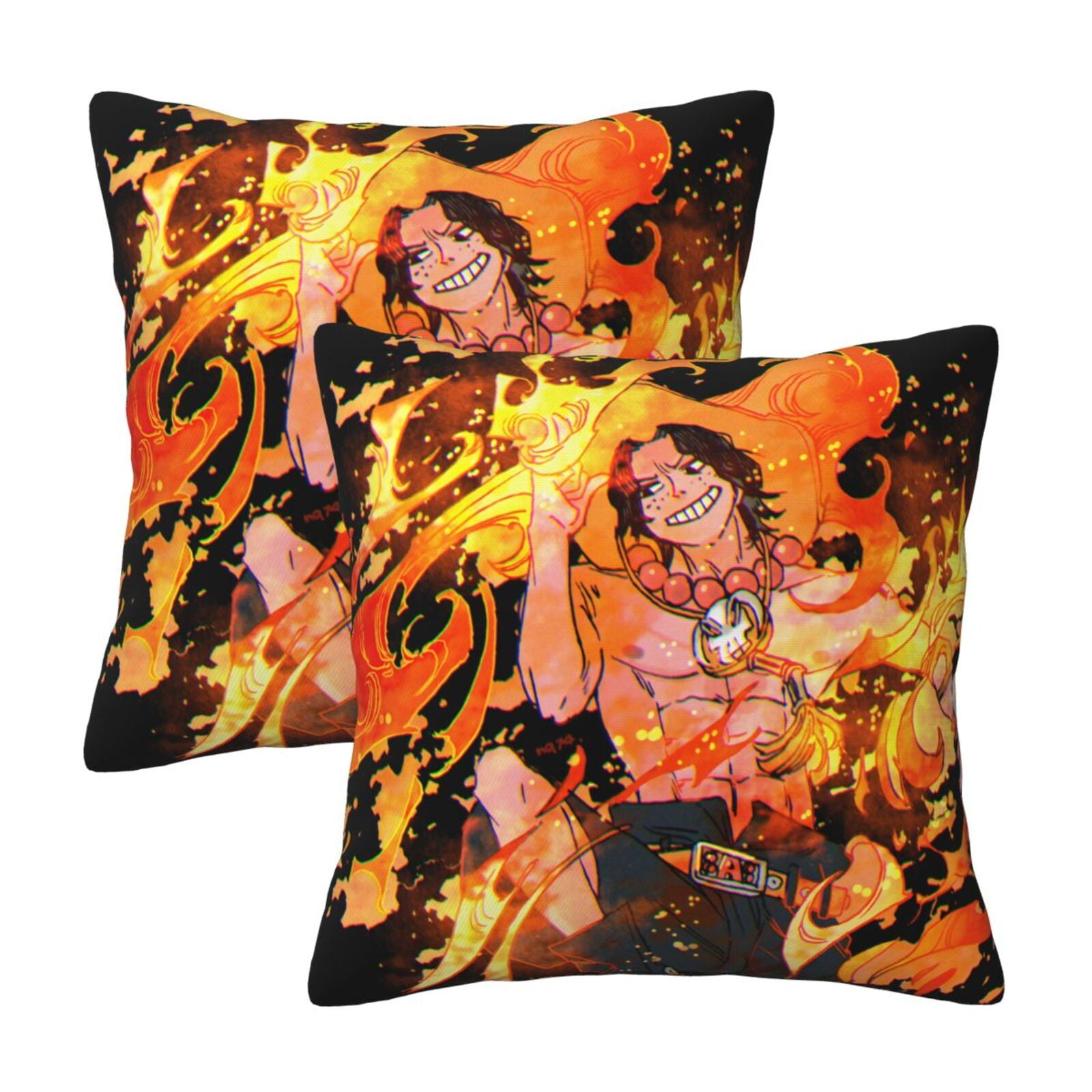 One Piece Portgas D Ace Home Made Decorative Cushion Covers One Piece ...