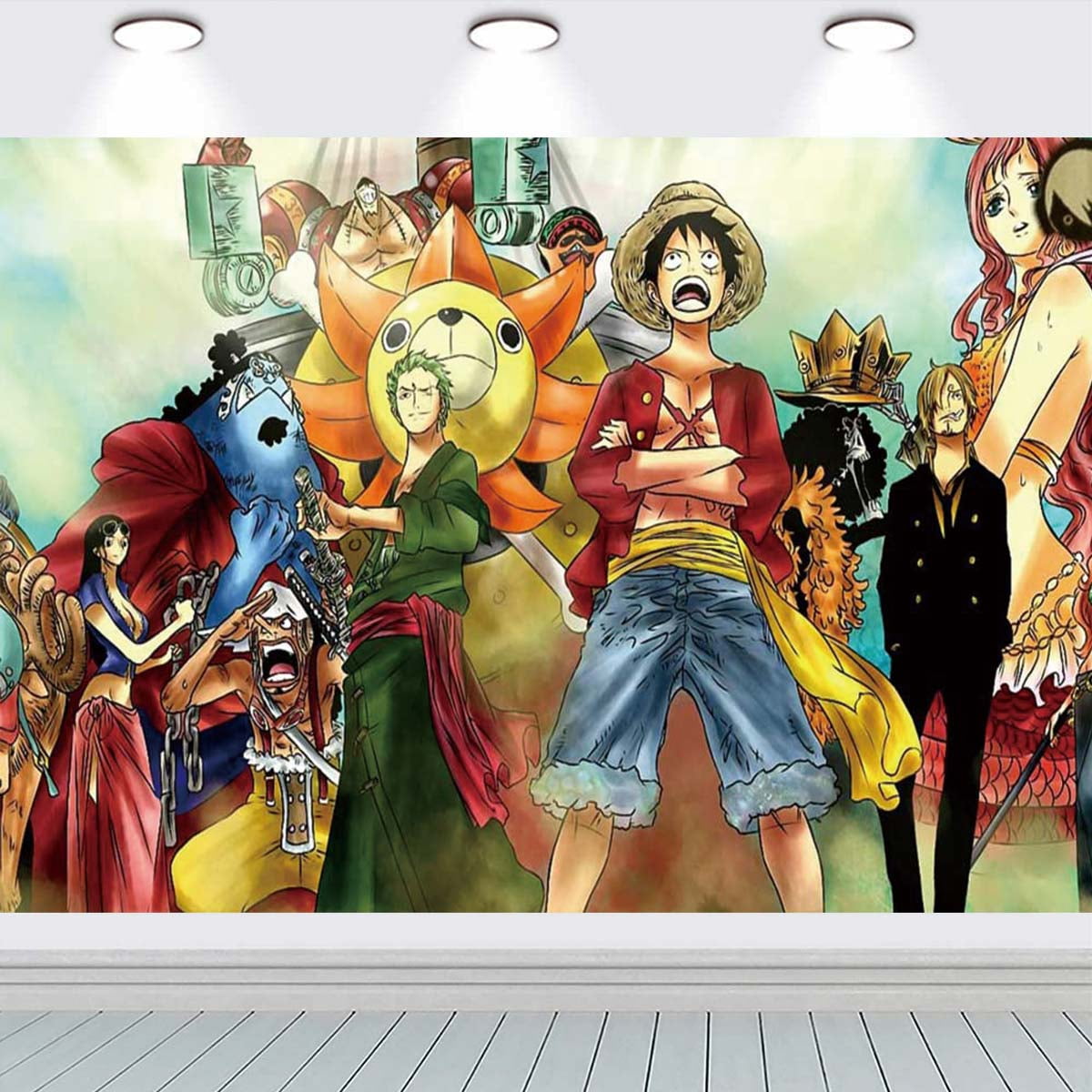One Piece Post school Wall Decor Birthday Banner Backdrop Background ...