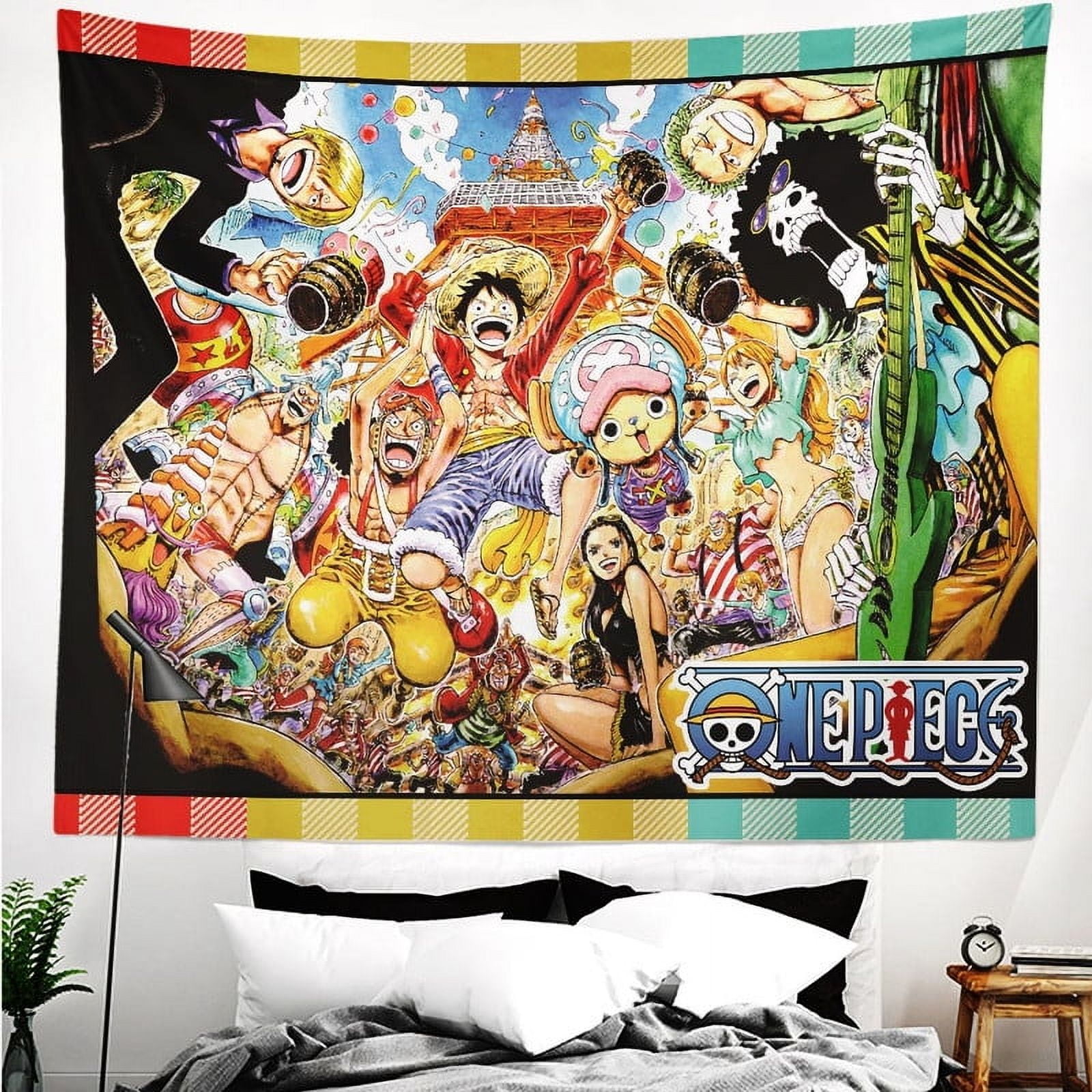 One Piece Poster Party Decorations Tapestry Wall Hanging For Boy ...