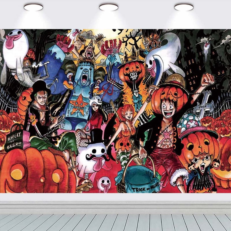 One Piece Poster Wall Decor Birthday Banner Backdrop Background Party ...