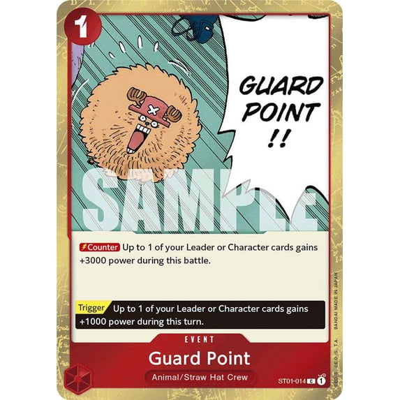 One Piece Premium Booster Common Guard Point ST01-014 [Jolly Roger Foil ...