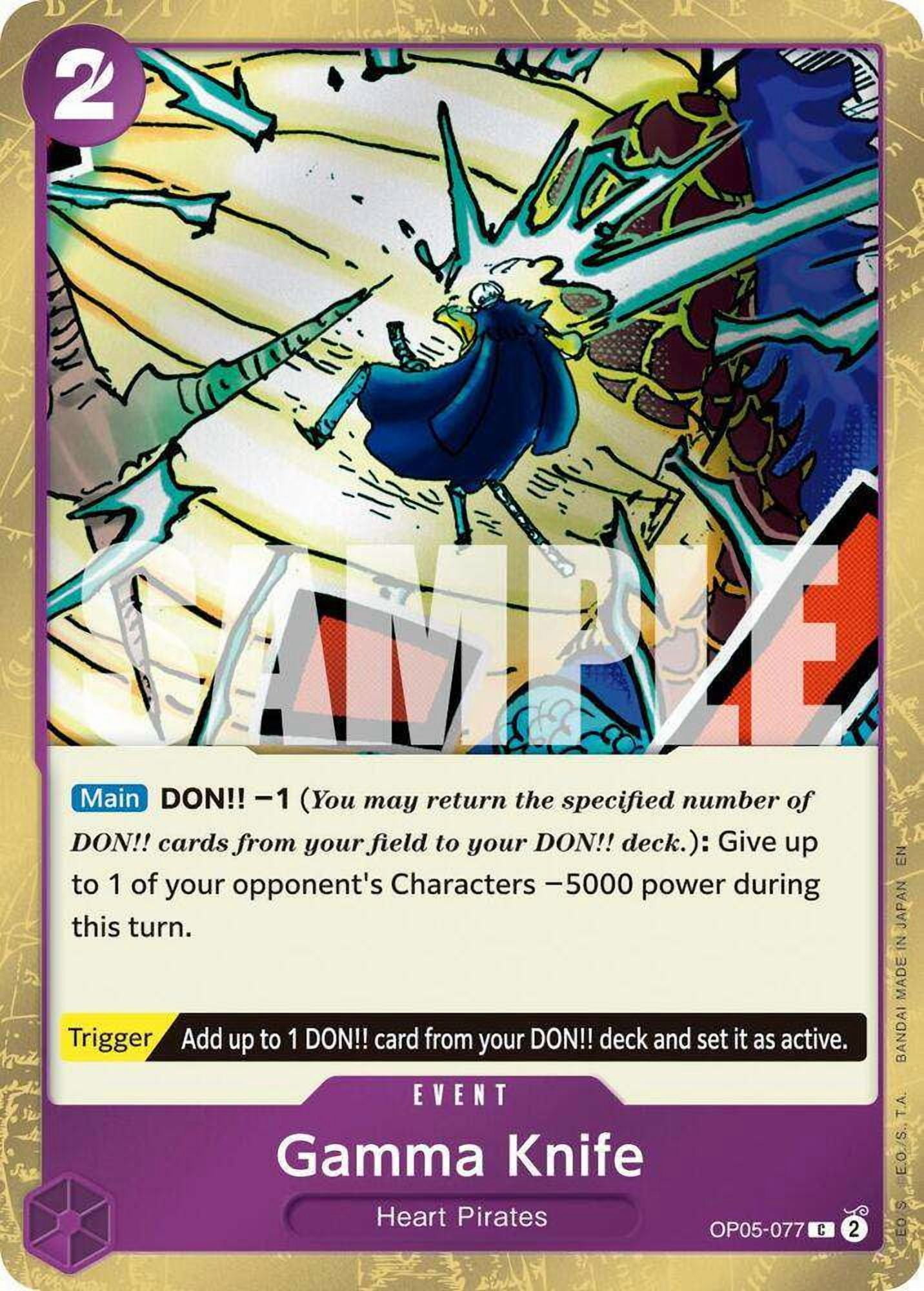 One Piece Premium Booster -The Best- Vol. 2 Common Gamma Knife OP05-077 ...