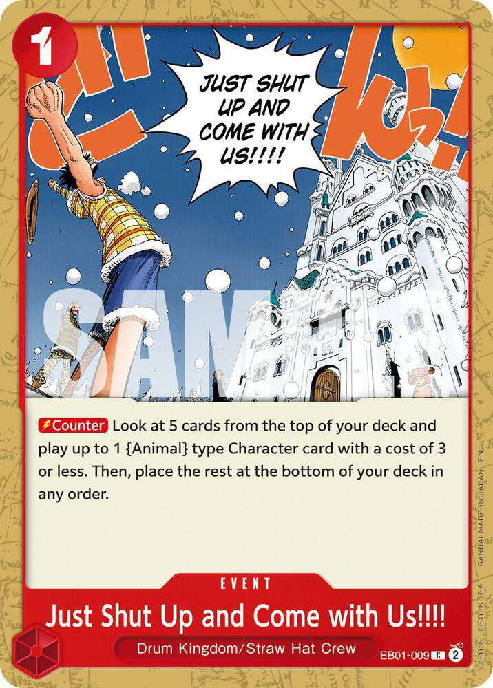 One Piece Premium Booster -The Best- Vol. 2 Common Just Shut Up and ...