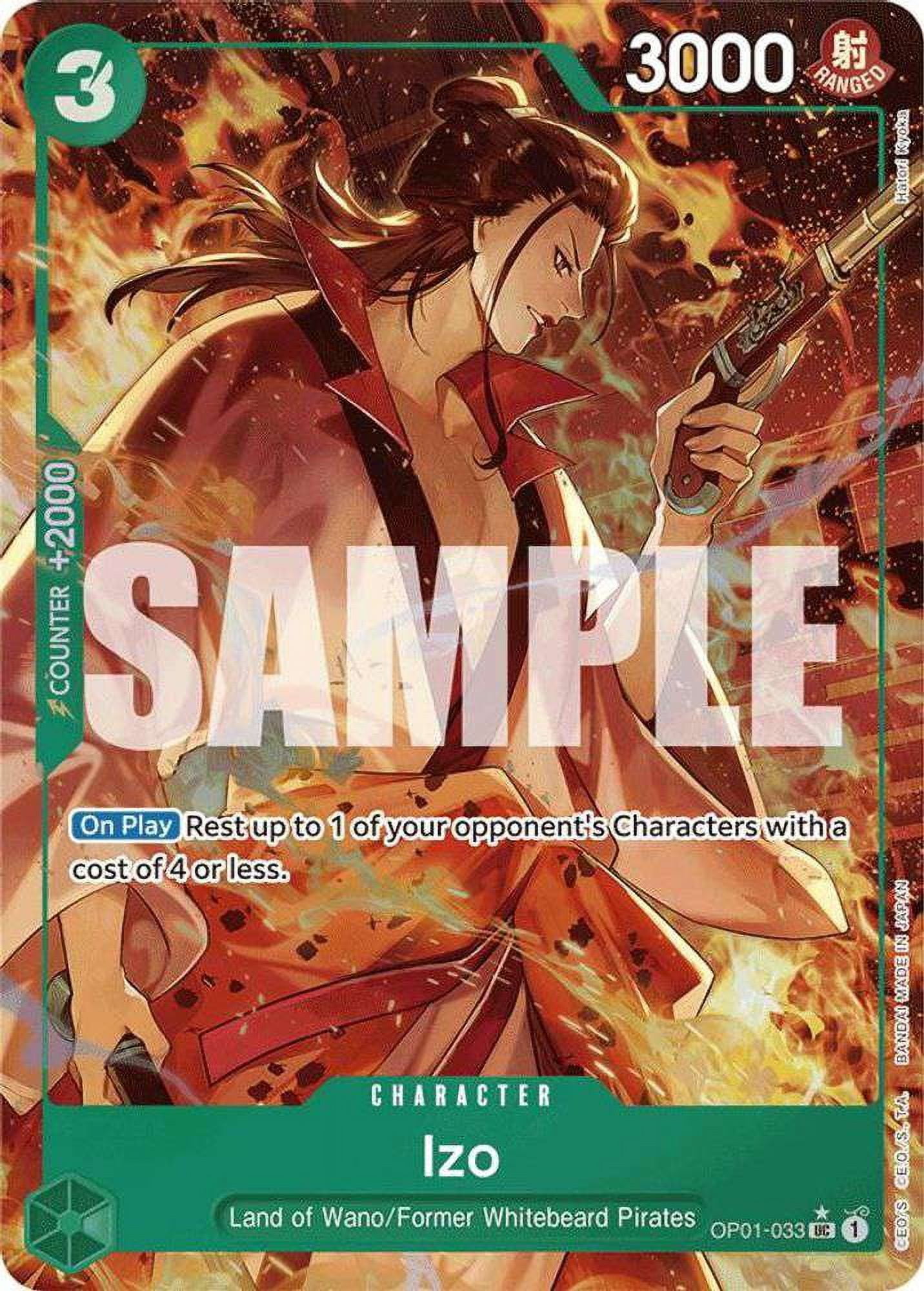 One Piece Premium Booster Uncommon Izo OP01-033 (Alternate Art ...