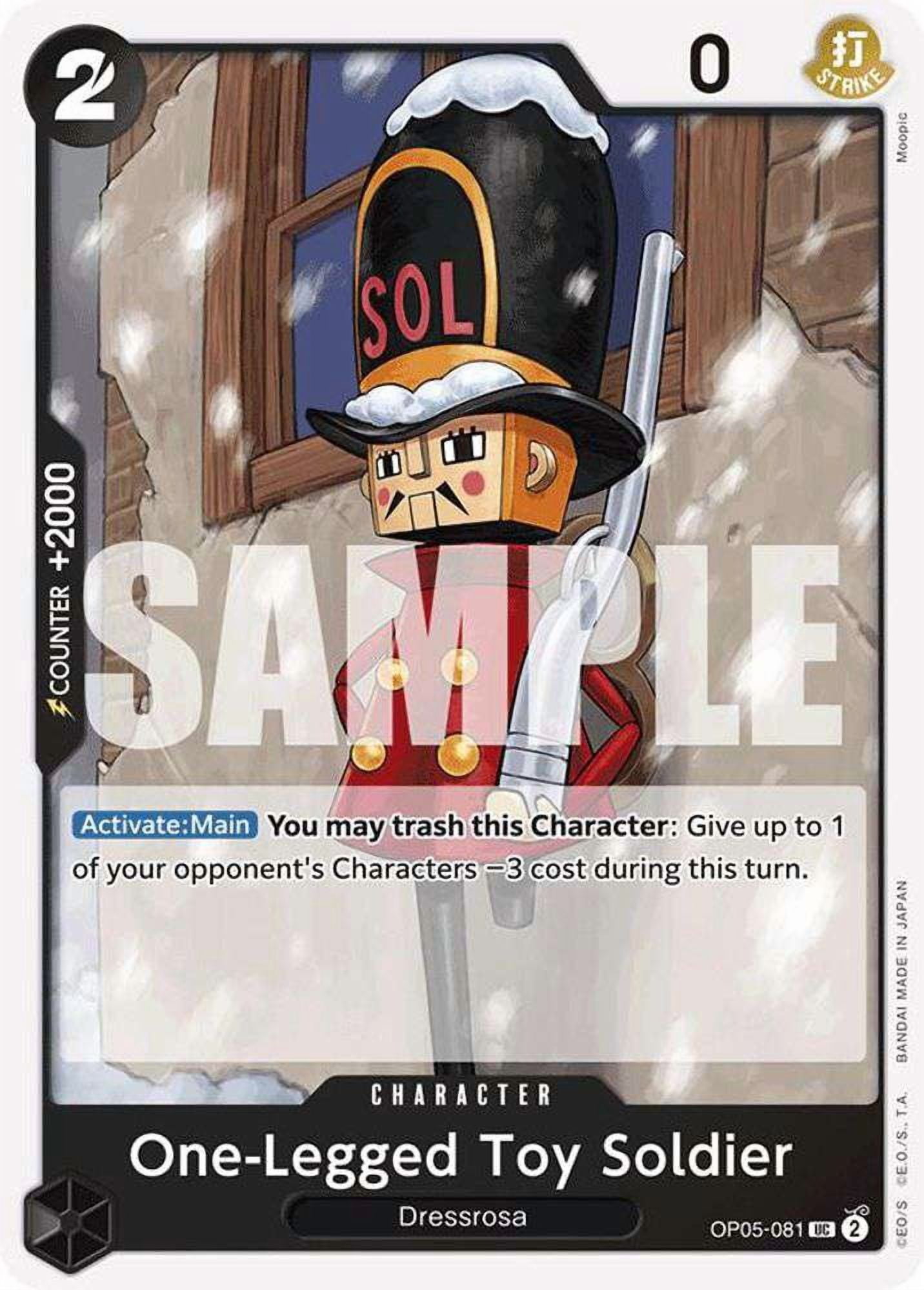 One Piece Premium Booster Uncommon One-Legged Toy Soldier OP05-081 ...