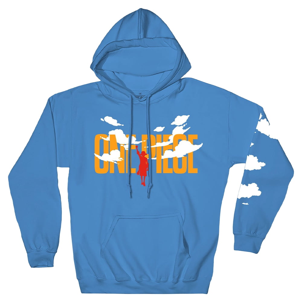 One Piece Puffy Monkey D. Luffy & Clouds - Front Back & Sleeve Print ...