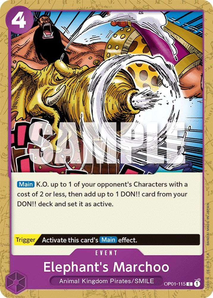 One Piece Romance Dawn Common Elephant's Marchoo OP01-115 - Walmart.com