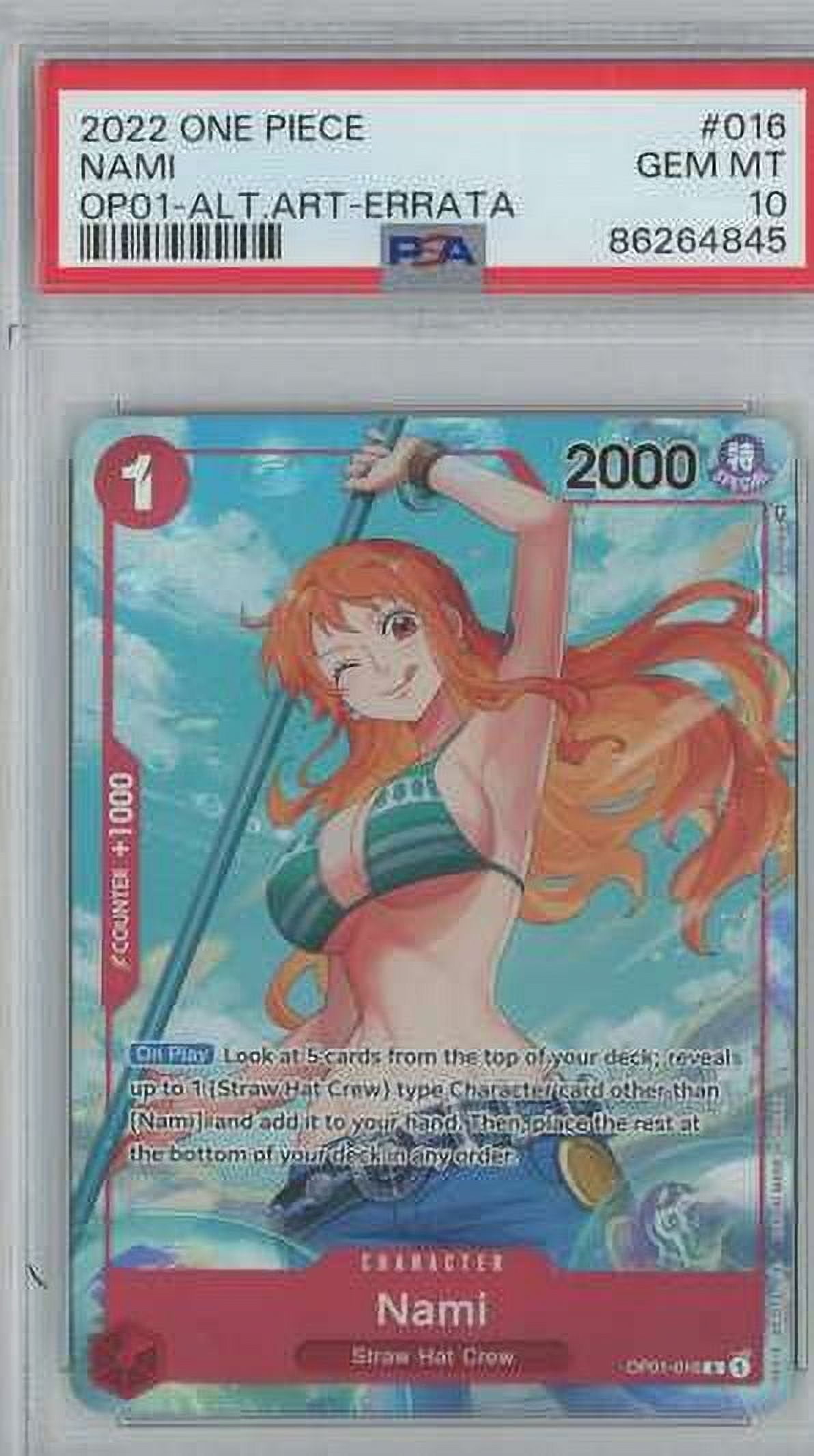 One Piece Romance Dawn Rare Nami OP01-016 (Parallel) - Walmart.com