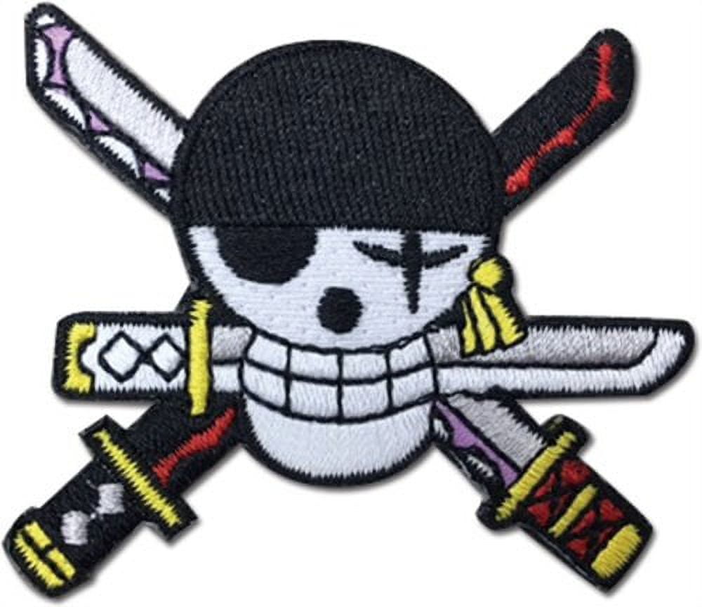 One Piece: Roronoa Zoro Skull Logo Patch - Walmart.com