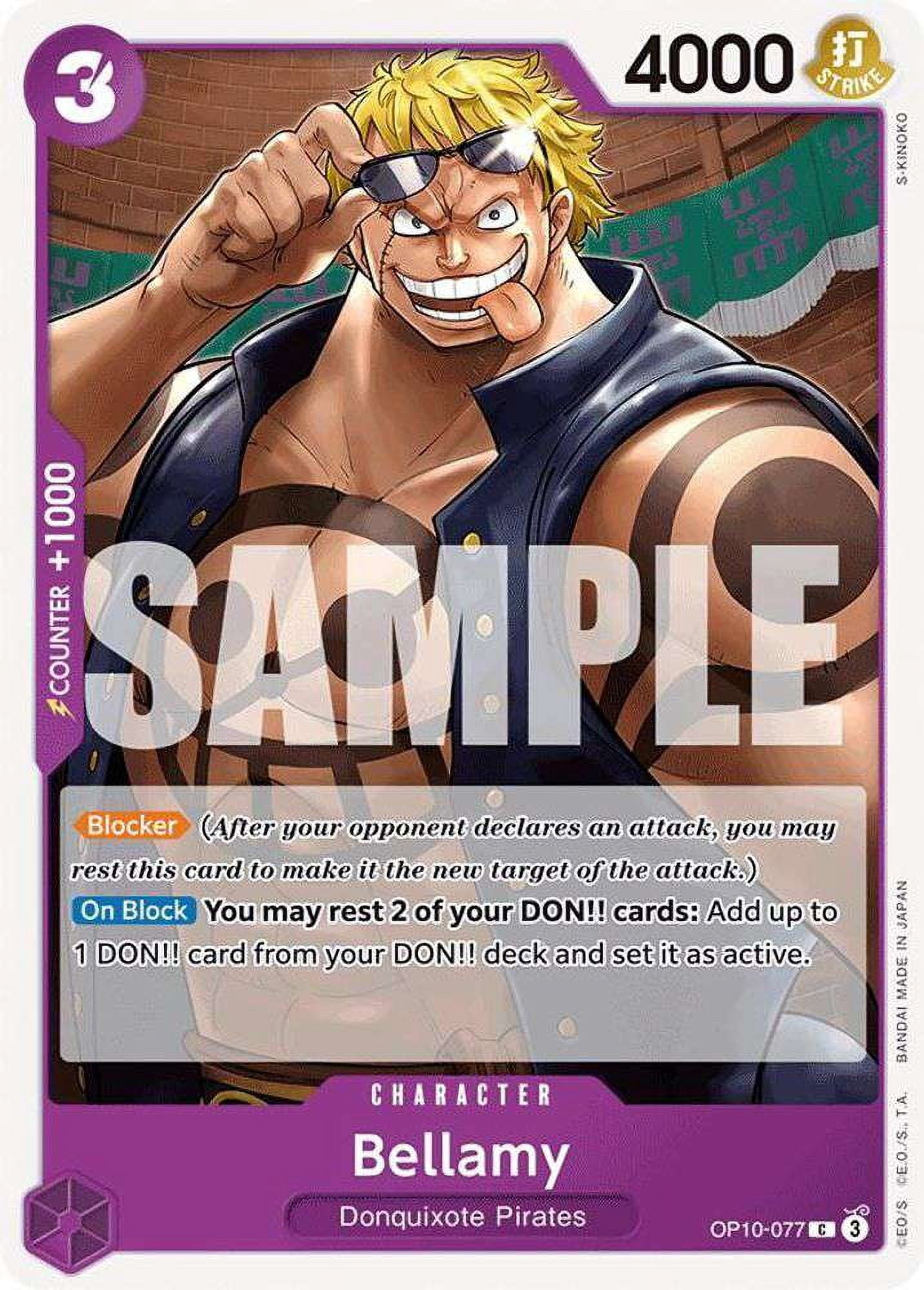 One Piece Royal Blood Common Bellamy OP10-077 - Walmart.com