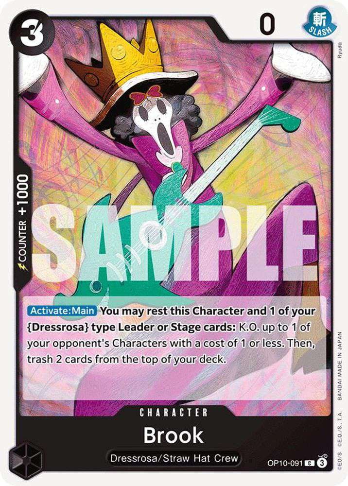 One Piece Royal Blood Common Brook OP10-091 - Walmart.com