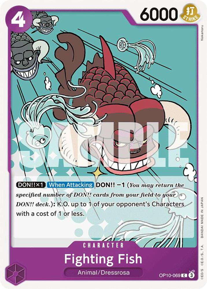 One Piece Royal Blood Common Fighting Fish OP10-069 - Walmart.com