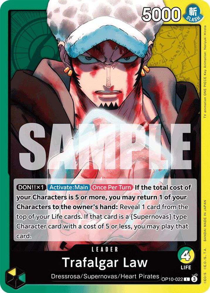 One Piece Royal Blood Leader Trafalgar Law OP10-022 - Walmart.com