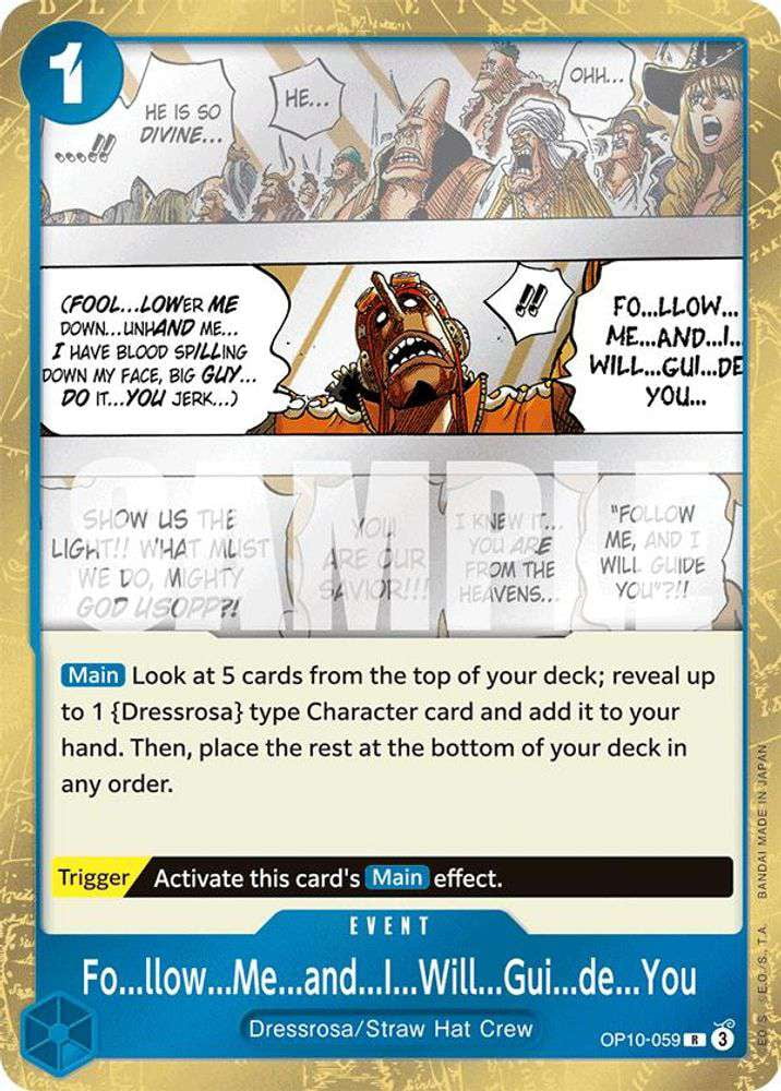 One Piece Royal Blood Rare Fo...llow...Me...and...I...Will...Gui...de...You OP10-059 - Walmart.com