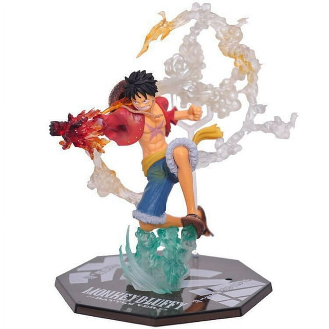 One Piece Rubber Fire Fist Luffy Model Anime Action Statue Graduation ...