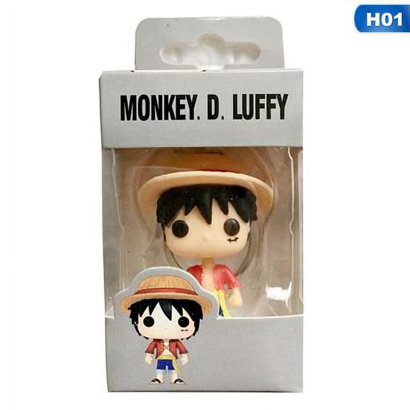 One Piece SD Luffy PVC Keychain Pendant Miniature Character Statue For ...