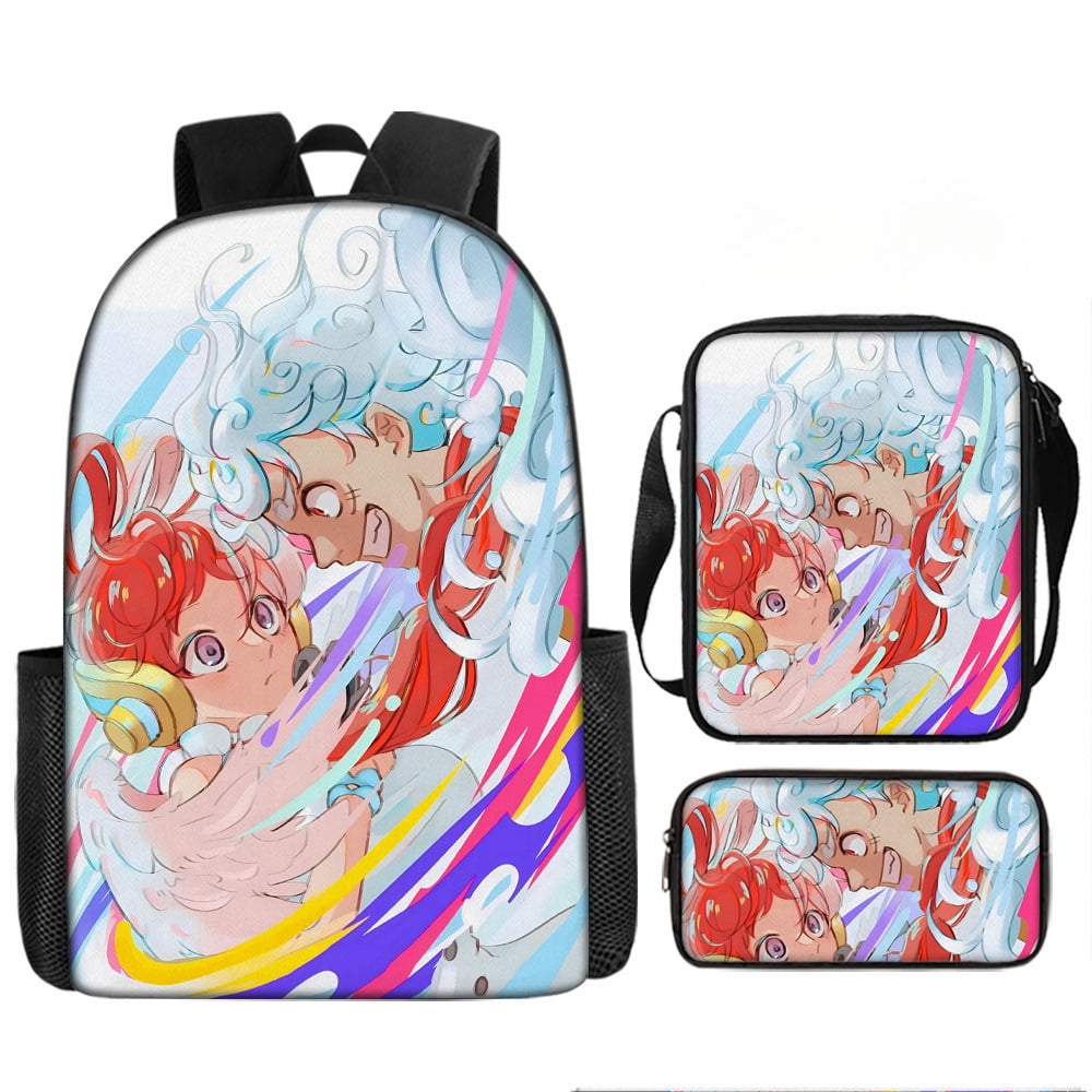 One Piece School Bag Luffy Nika One Piece School Bag Backpack Set ...