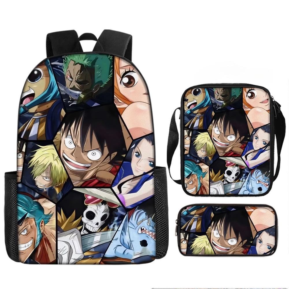 One Piece School Bag Luffy Nika One Piece School Bag Backpack Set ...