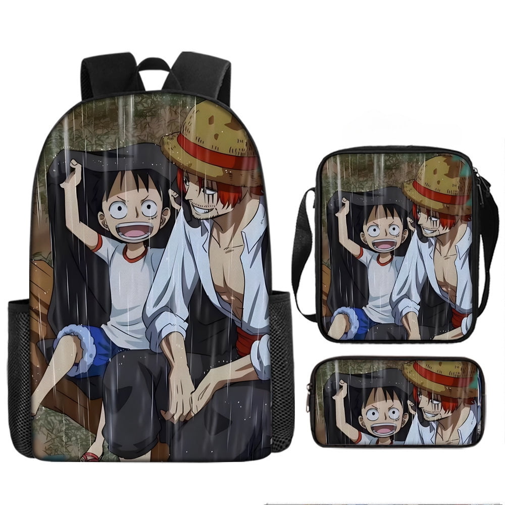 One Piece School Bag Luffy Nika One Piece School Bag Backpack Set ...