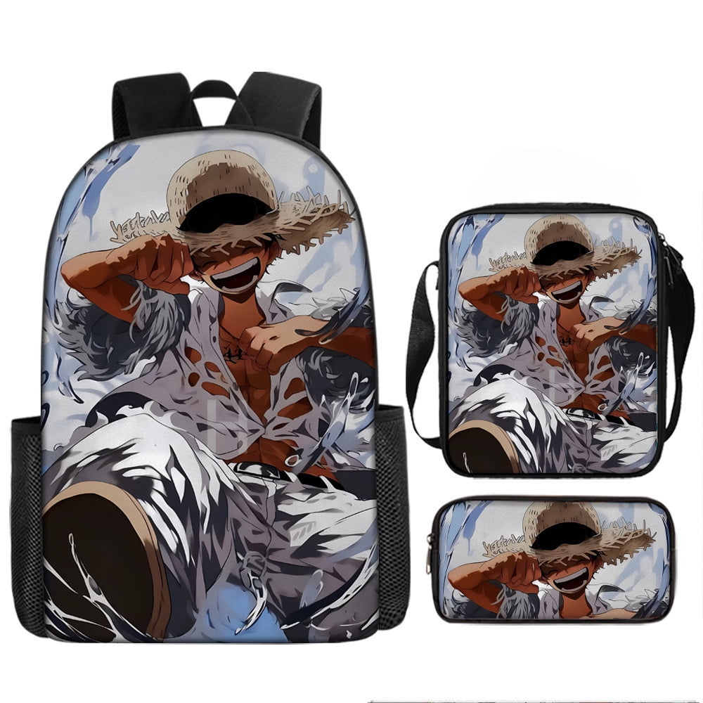 One Piece School Bag Luffy Nika One Piece School Bag Backpack Set ...