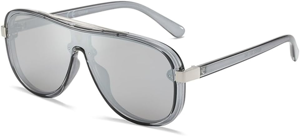 One Piece Shape Sunglasses Men Sports Shield Glasses Driver Shades ...