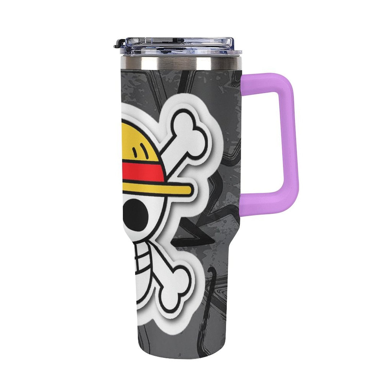 One Piece Stainless Steel Straw Large Capacity Car Cup Commuter Spill ...